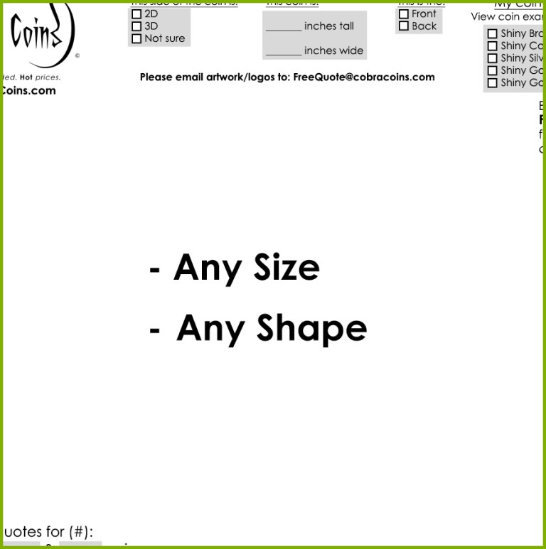 Free Challenge Coin Templates for Easy Design – Cobra Coins